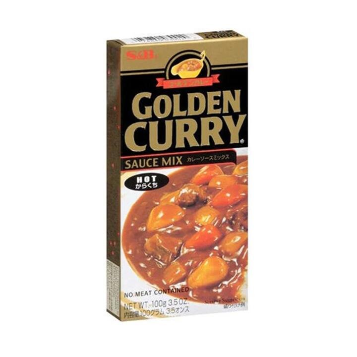 S&B Golden Curry Sauce Mix Hot - 92g - Gourmet Grocer
