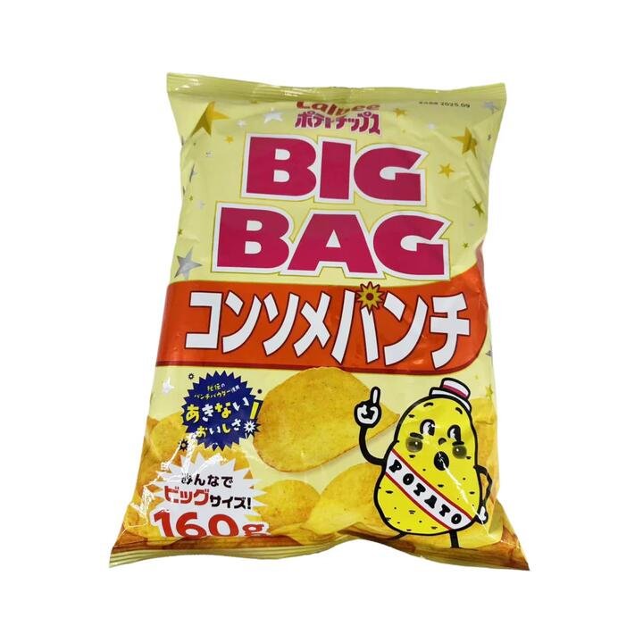 Calbee Big Bag Consommé Punch Potato Chips - 160g - Gourmet Grocer