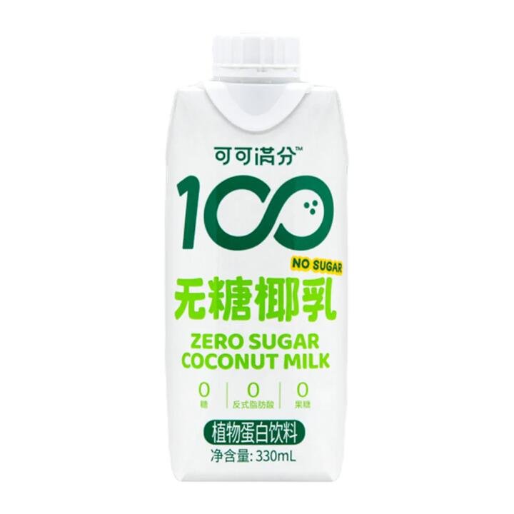 Coco 100 Zero Sugar Coconut Milk 330ml - Unsweetened Dairy-Free Plant ...