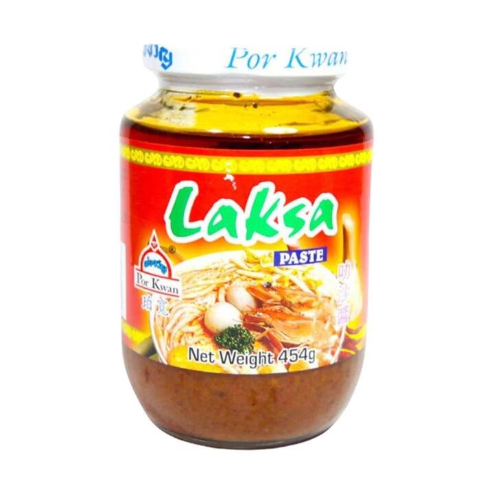 Por Kwan Laksa Paste 454g - Spicy Coconut Noodle Soup Base - Gourmet Grocer