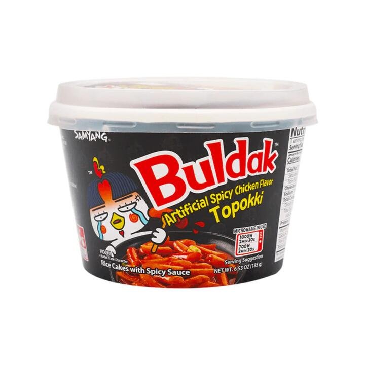 Samyang Buldak Spicy Chicken Topokki Cup 185g – Korean Spicy Rice Cakes ...